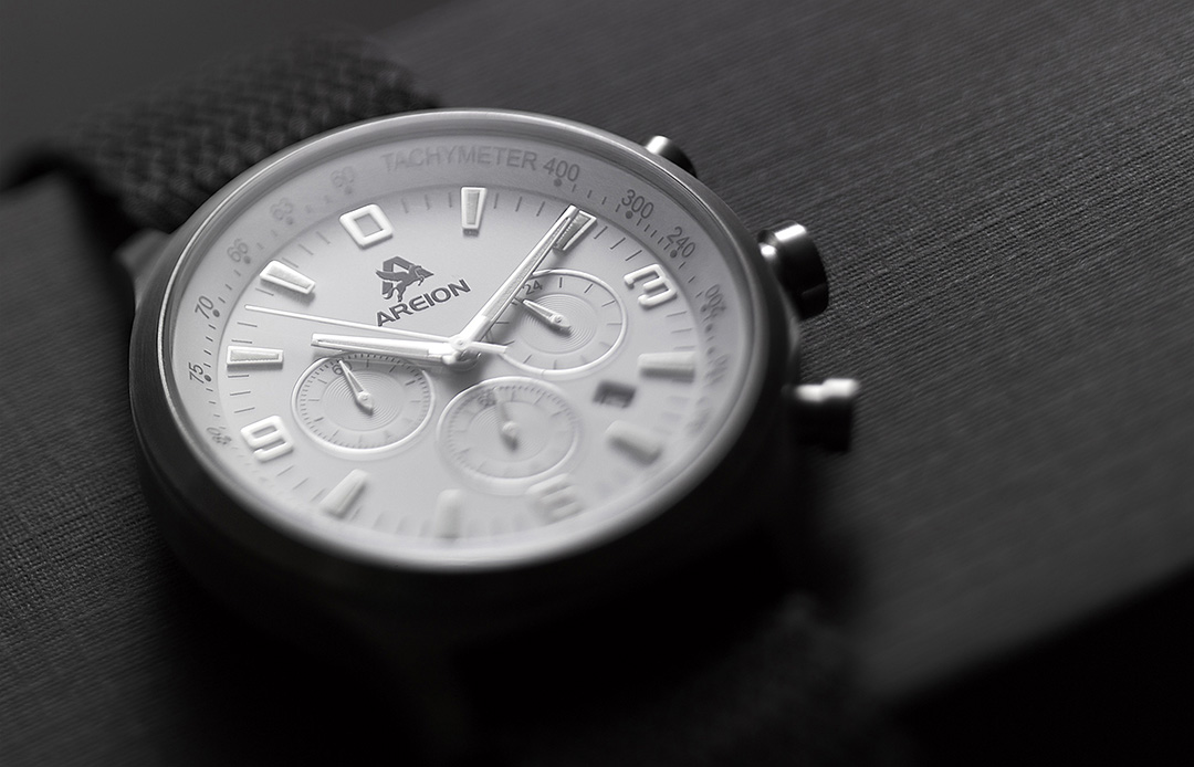 Areion White Chronograph on Gray | Cambo Blog